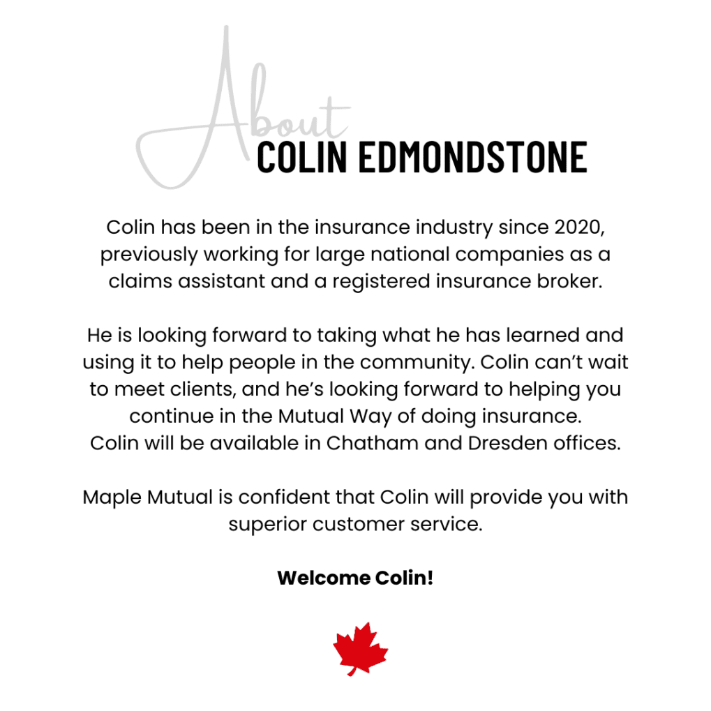 Maple Mutual Welcomes New Insurance Agent | Maple Mutual Insurance